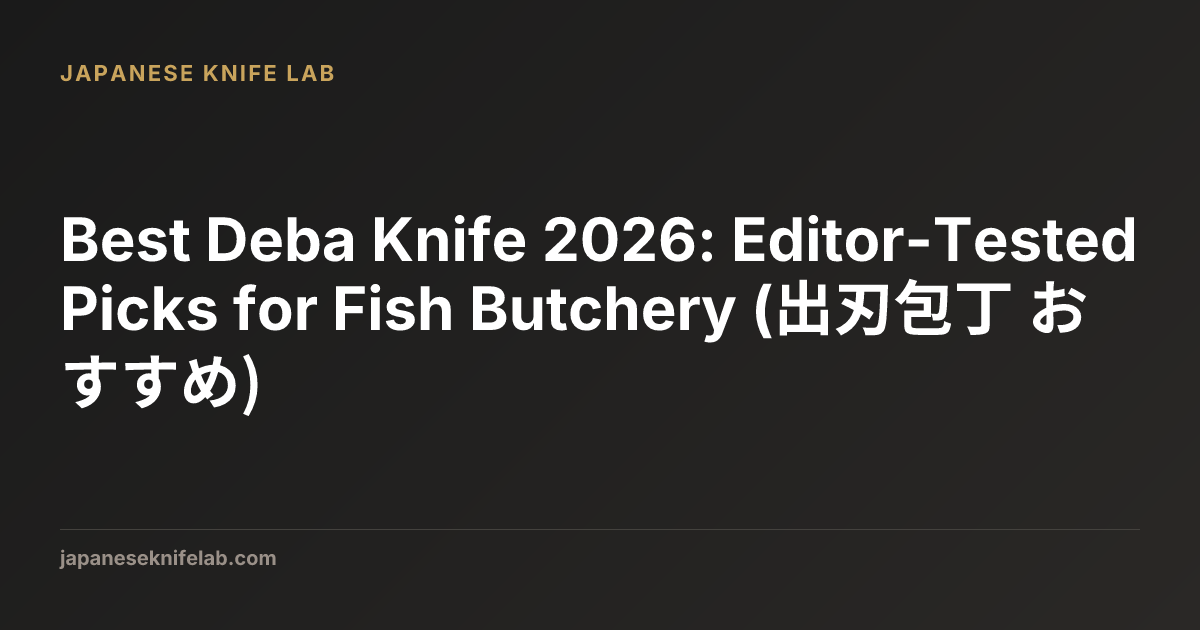 Best Deba Knife 2026: Editor-Tested Picks for Fish Butchery (出刃包丁 おすすめ ...